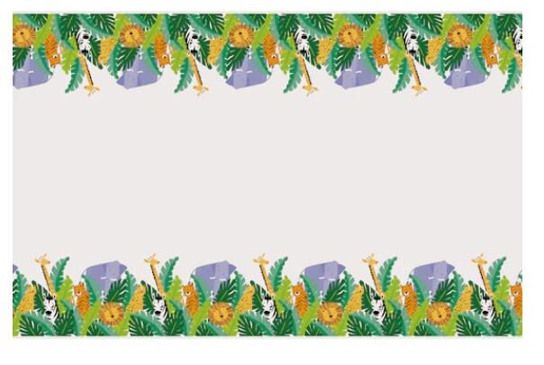 Jungle Party Tablecover Jungle Decor Safari Party Table - Etsy