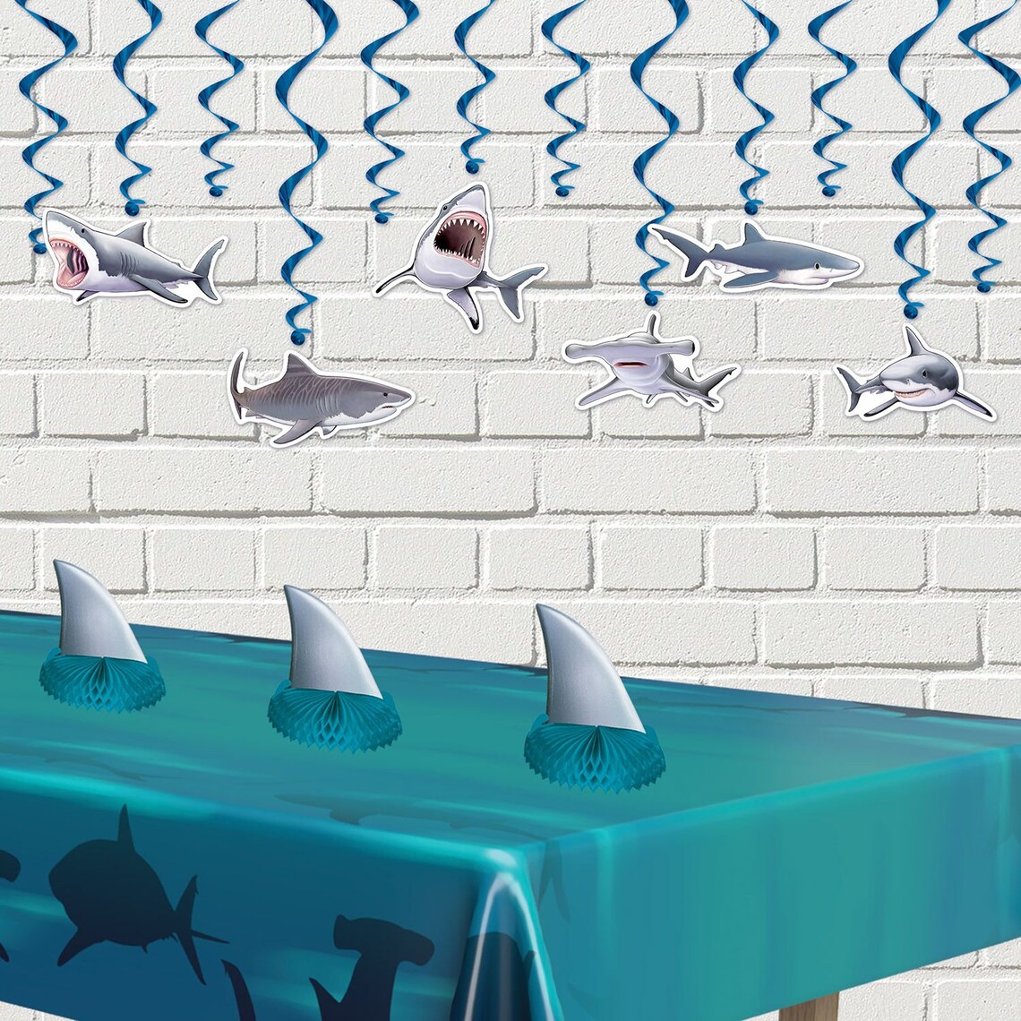 3 CT Shark Fin Party Centerpiece Shark Birthday Shark - Etsy