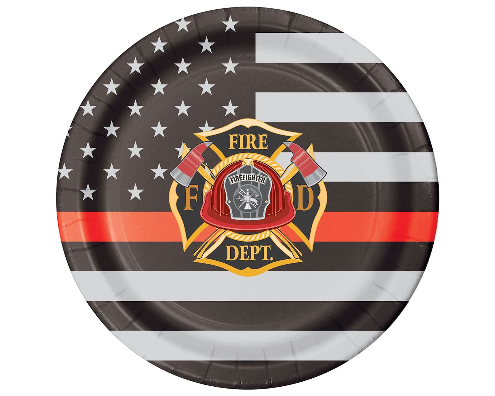 Firefighter Party Plates Firefighter Party Plates Retirement - Etsy