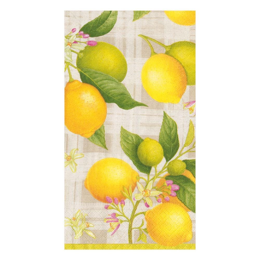 Fancy Lemon Party Napkins/ Lemon Bridal Shower Napkins / Lemon Napkins ...