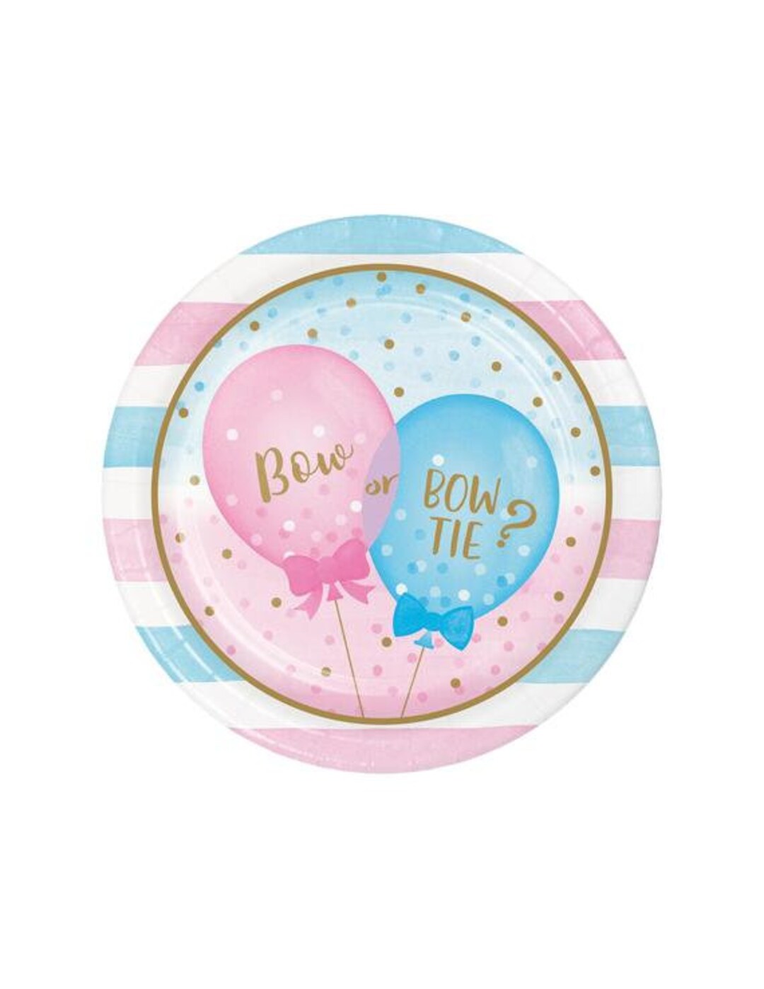 LG Gender Reveal Plates/ Gender Reveal Party, Baby Reveal, Team Boy ...