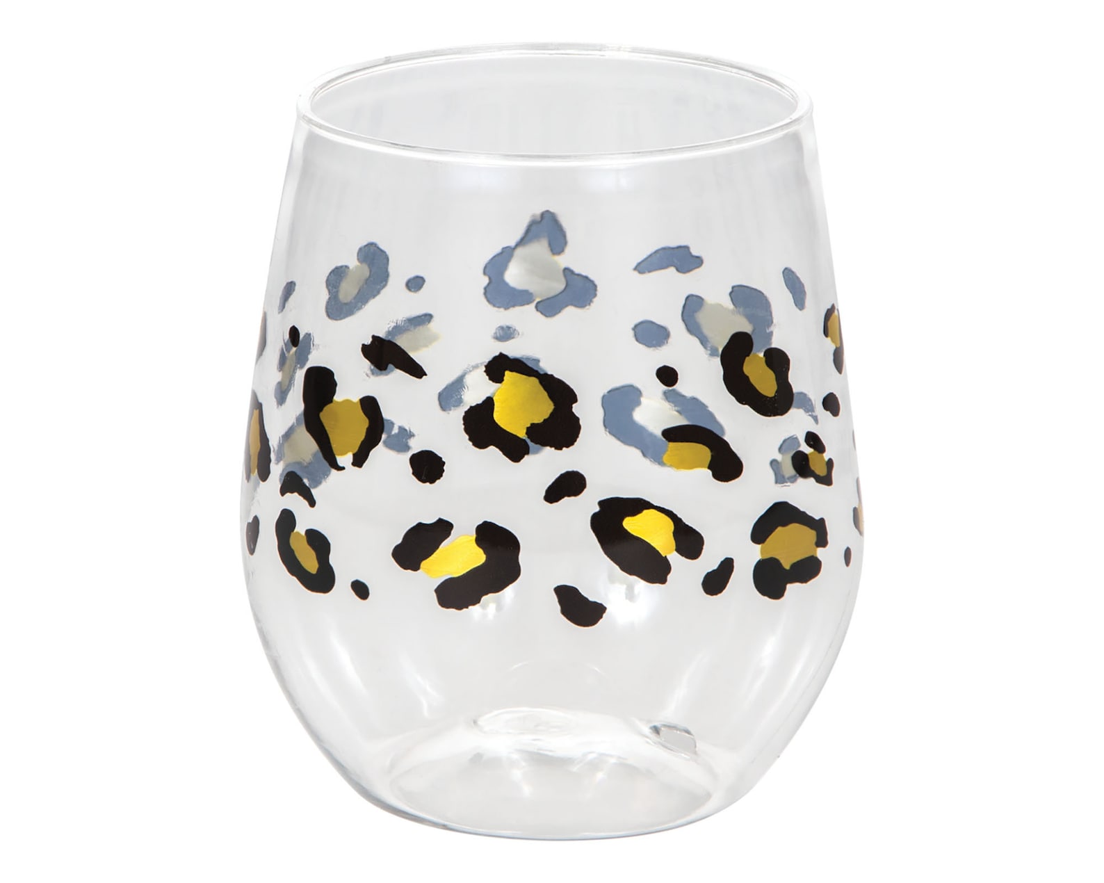 Leopard Print Wine Glasses 6 CT Leopard Print Cups Cheetah - Etsy