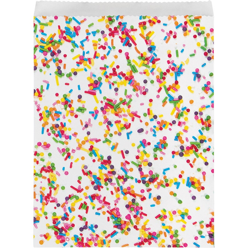 Fun Rainbow Sprinkles Party Favor Bags/ Sprinkles Party Supplies/ Donut ...