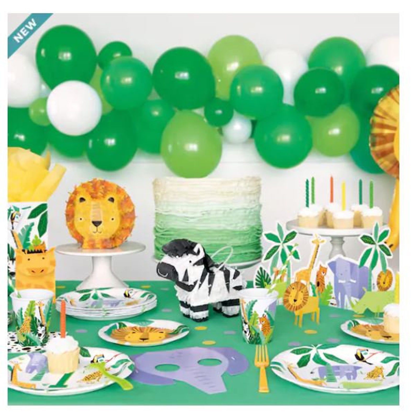 Mini Lion Pinata Decoration- Jungle Decor, Safari Party Centerpiece ...