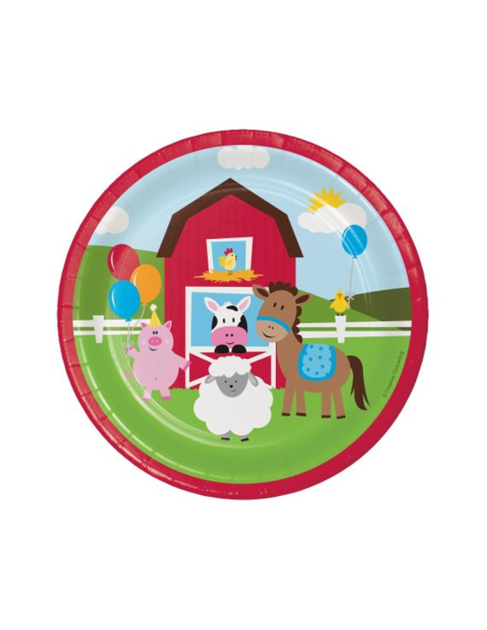 Farm Birthday Party Plates/ Barnyard Farm Party Plates/ Farm | Etsy