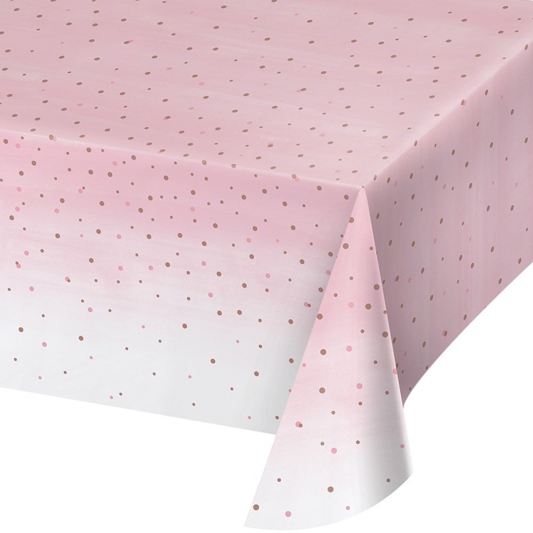 Rose Gold Tablecover / Rose Gold Party Table Cover / Rose Gold Party ...