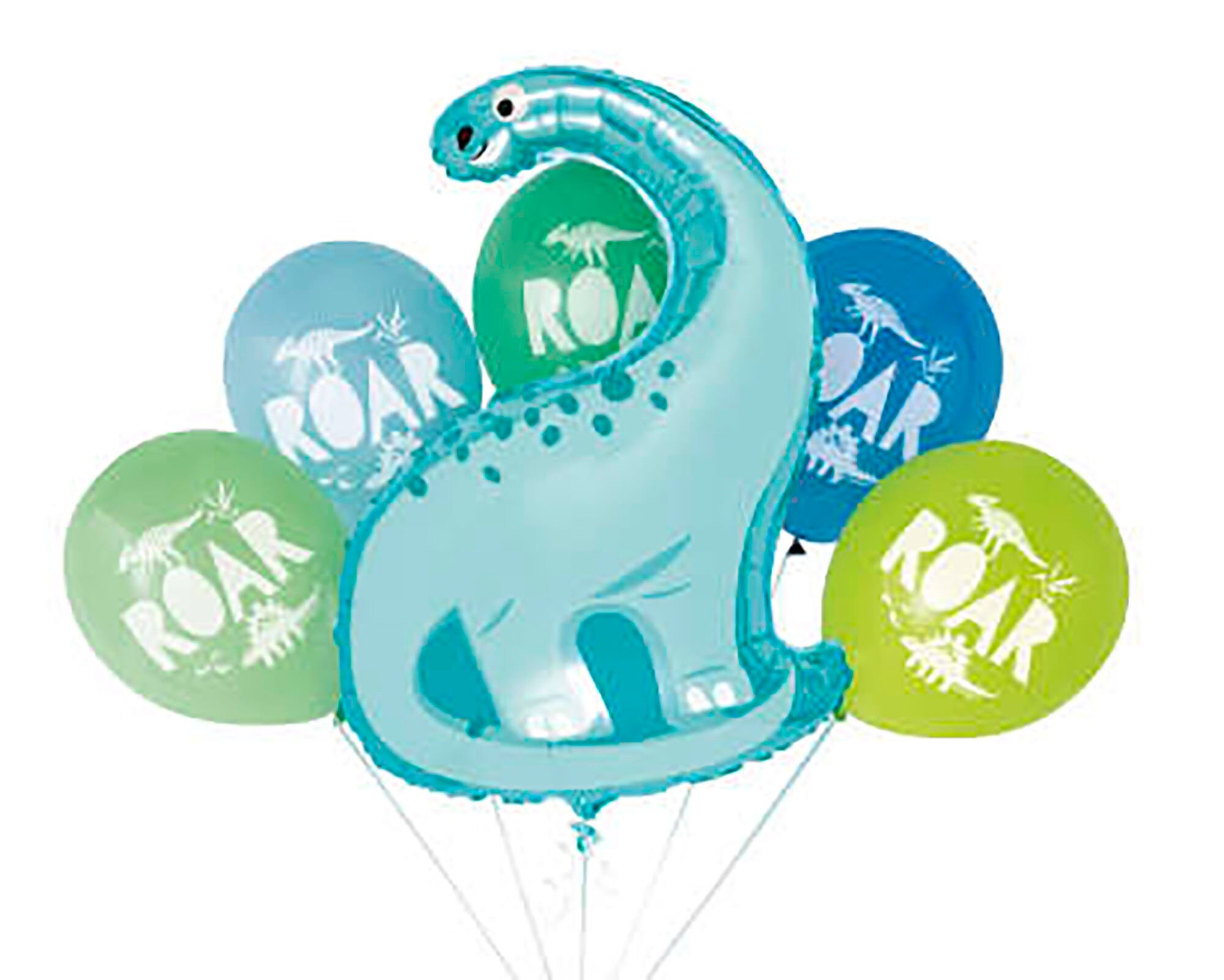 Dinosaur Party Balloon Bouquet- Dino Mylar, Dinosaur Birthday Decor ...