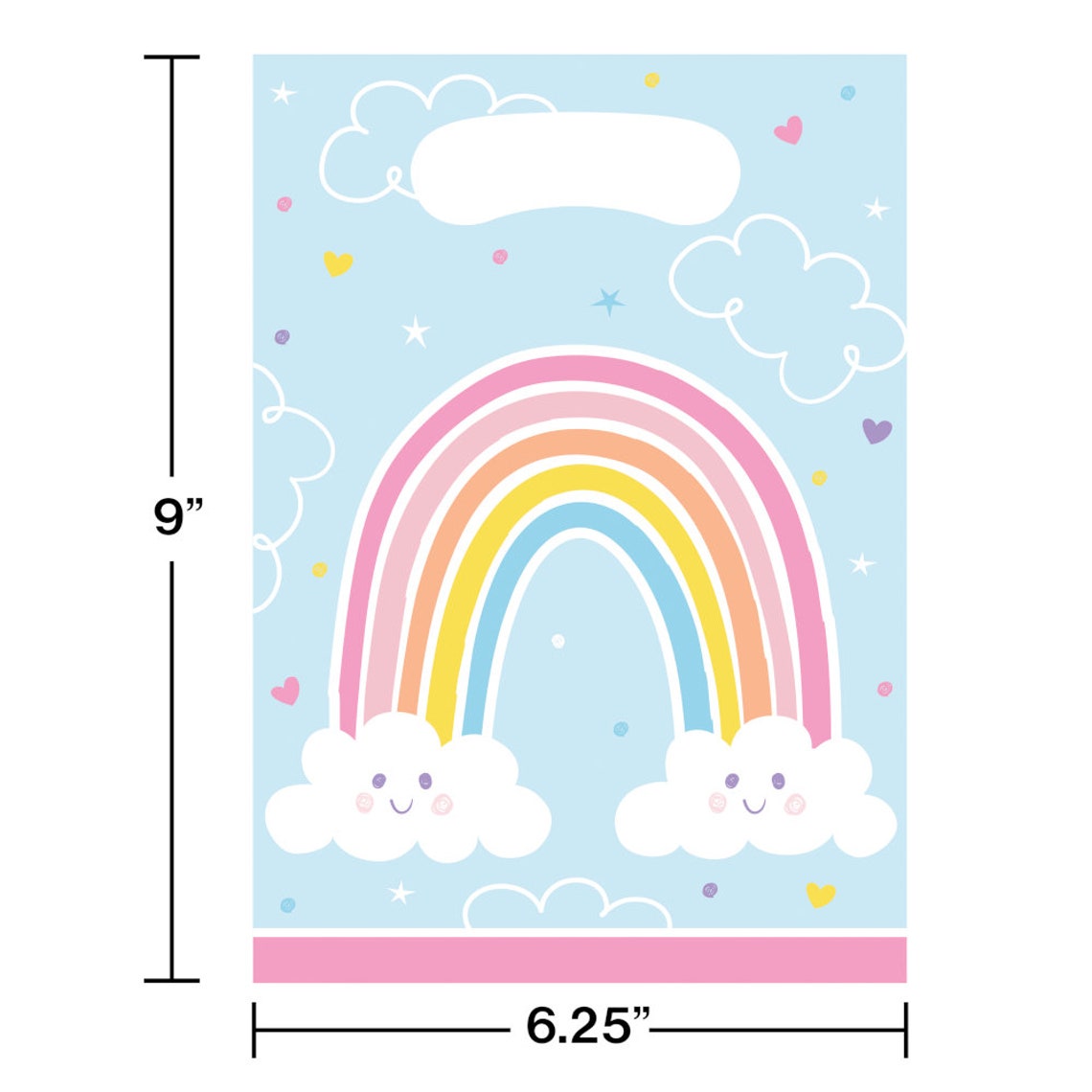 Pastel Rainbow Party Treat Bags Pastel Birthday Favors - Etsy