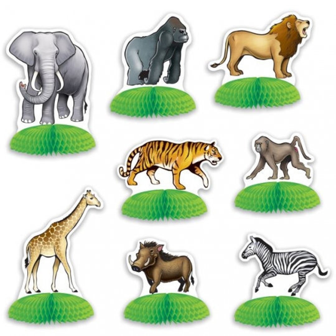 Jungle Animals Centerpieces/ Safari Centerpieces/ Jungle Party Decor ...