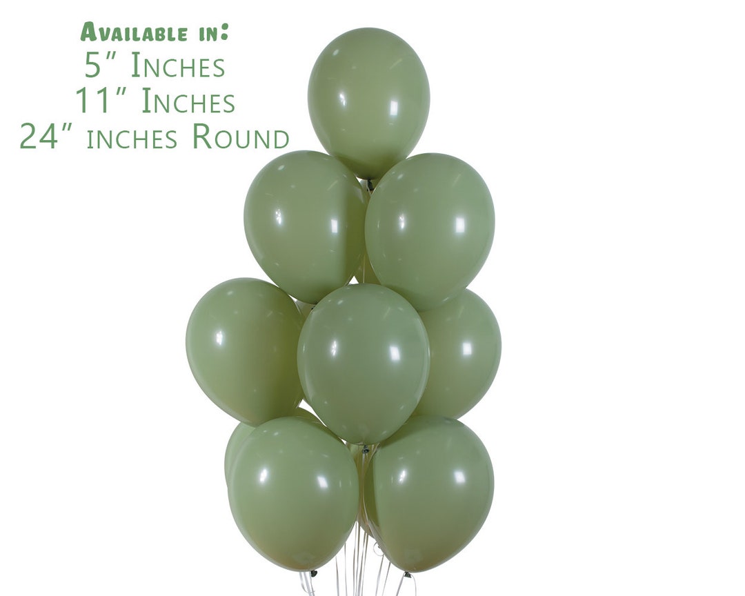 Sage Green Balloon- Eucalyptus Balloon, Boho Balloon, Botanical Balloon ...