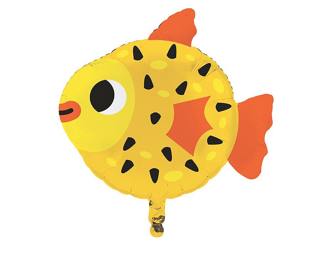 Puffer Fish Balloon- Under the Sea Balloon, Mermaid Party, Party ...
