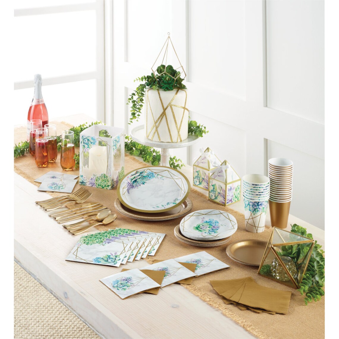 Marble Look Table Cover Marble Tablecover Succulent Theme - Etsy