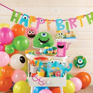 Monster Party Decoration Monster Birthday, Monster Decor, Monster Party ...