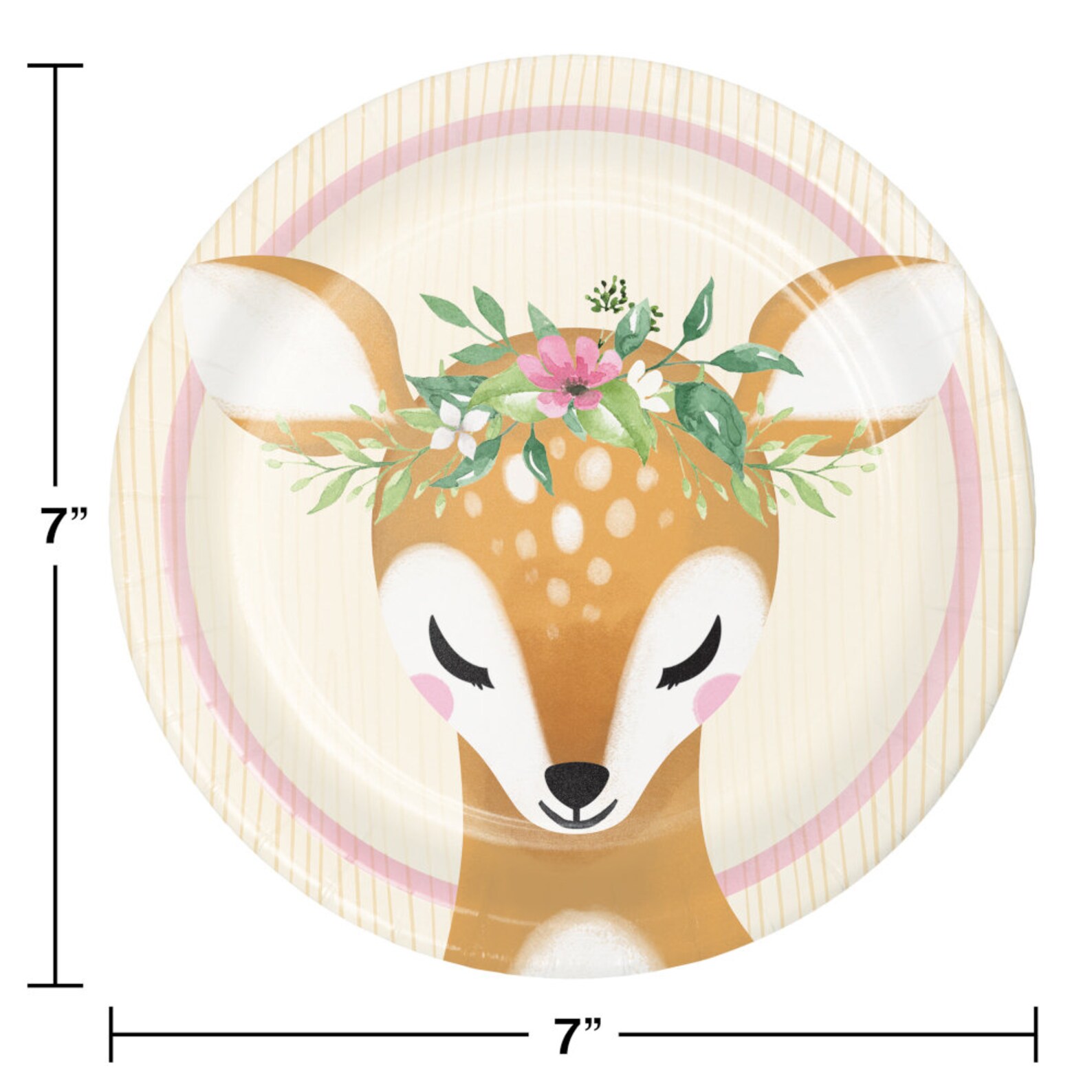 Deer Party Plates Small Deer Plates Deer Baby Shower Deer - Etsy