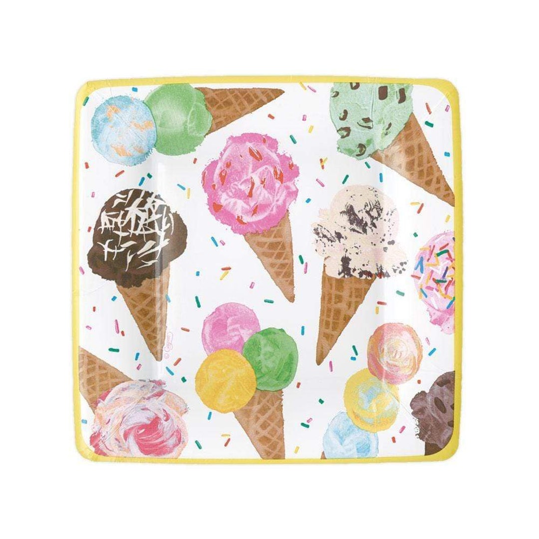 Ice Cream Party Plates- Icecream Party Plates, Ice Cream Party ...