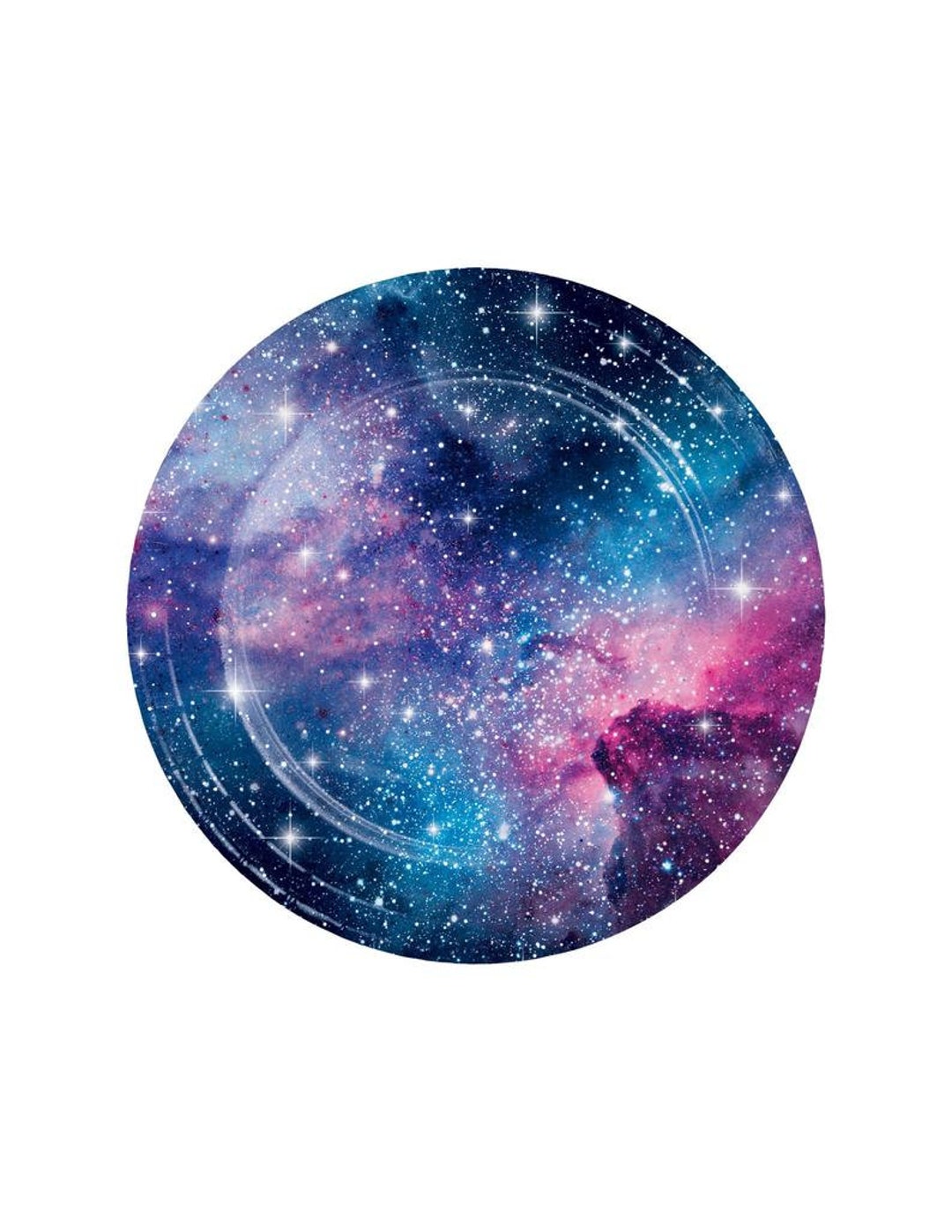 9" Space Party Plates - Galaxy Party Supplies, Space Baby Shower, Space ...