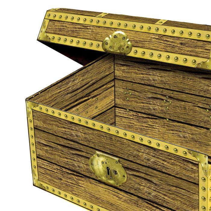 Pirate Party Large Treasure Chest Prop/ Pirate Party Decor/ Pirate ...