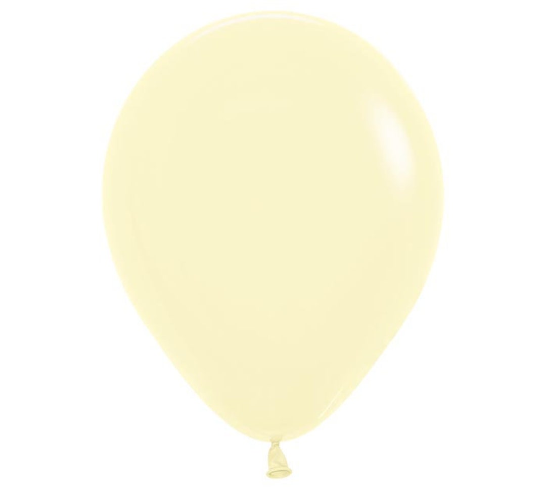 Sempertex Pastel Matte Yellow Latex Balloons/pastel Matte Yellow Latex ...