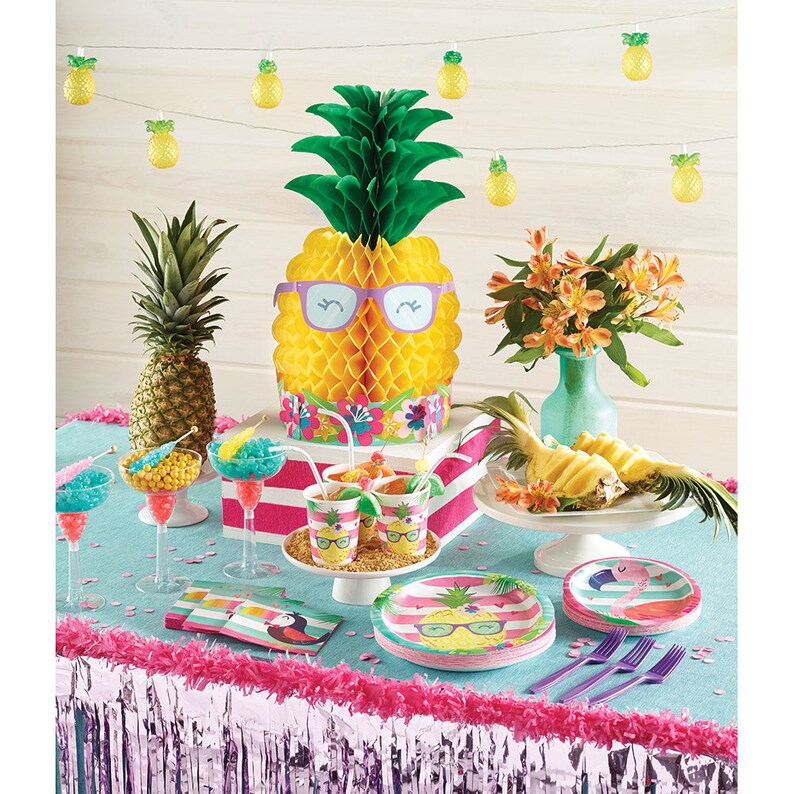 Tropical Pineapple Birthday Blowouts/ Pineapple Party Favors/ - Etsy