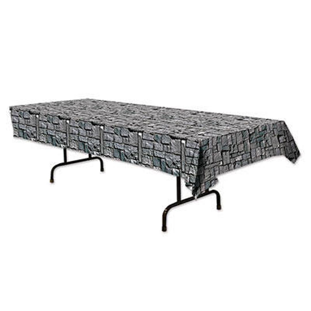 Gray Stone Tablecover / Medieval Party Decor/ Rock Tablecover/ Dungeon ...