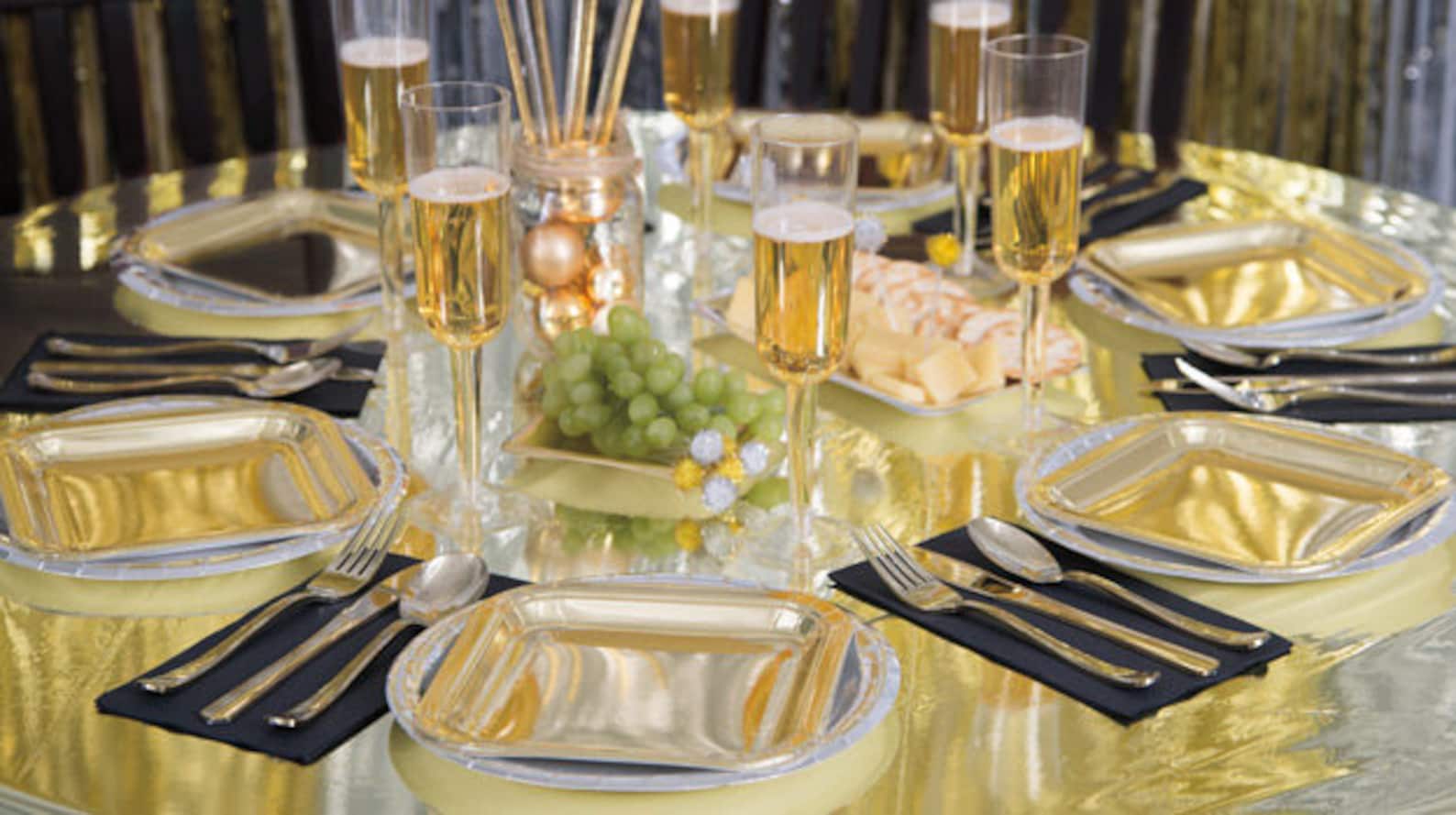 Metallic Gold Foil Paper Plates/ Shiny Gold Paper Plates/ Gold - Etsy