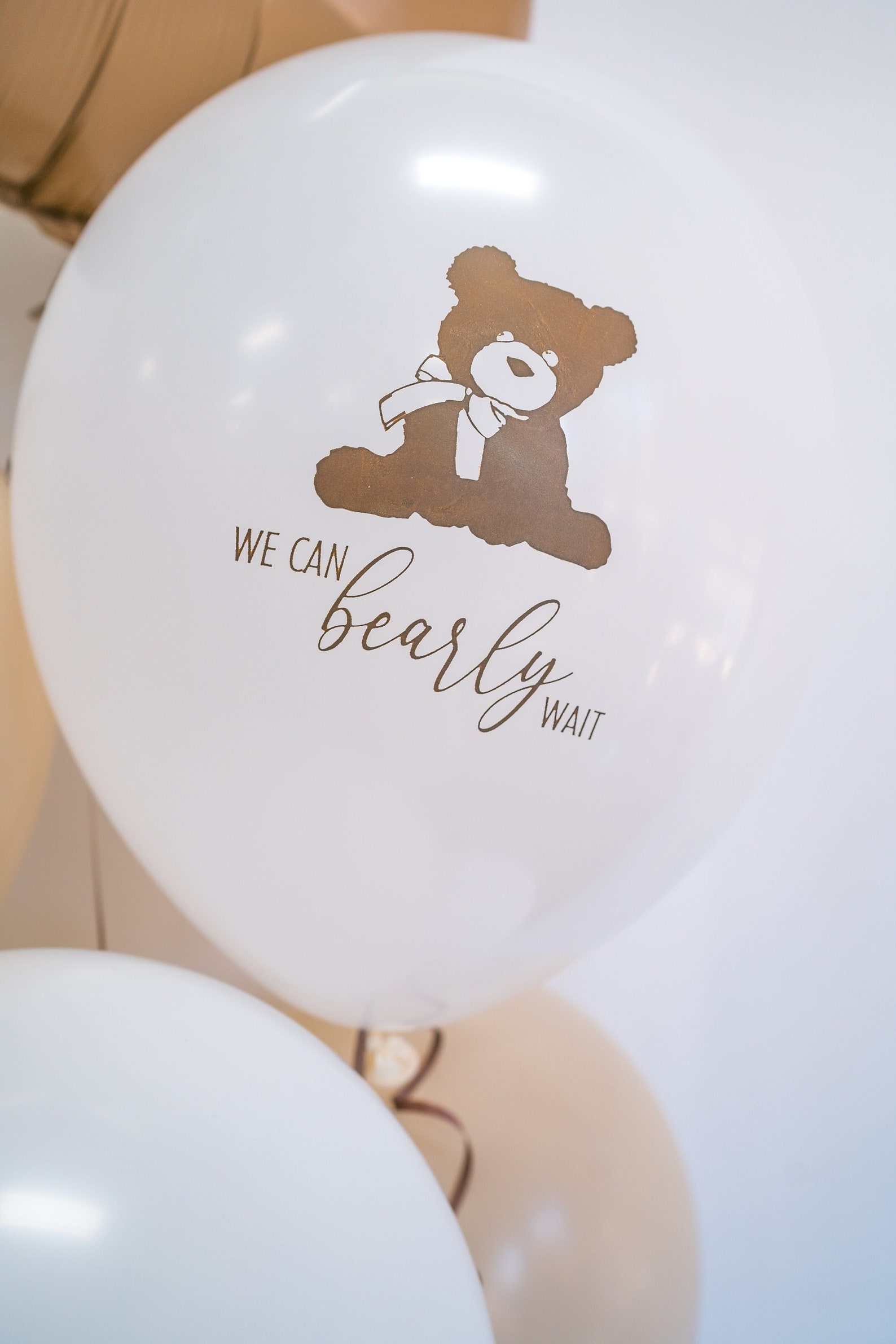 We Can Bearly Wait Balloons- We Can Bearly Wait Baby Shower Decorations ...