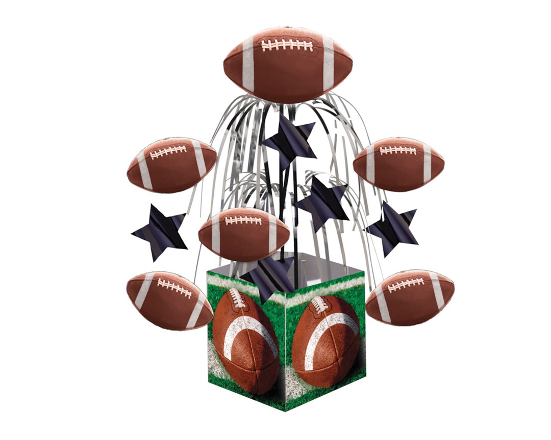 Football Party Centerpiece- Football Party Decorations, Football Party ...