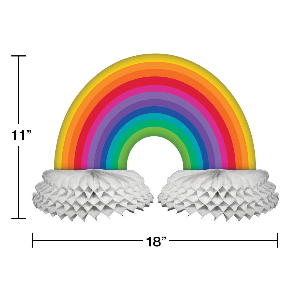 Rainbow Party Decoration Rainbow Party Rainbow Birthday - Etsy