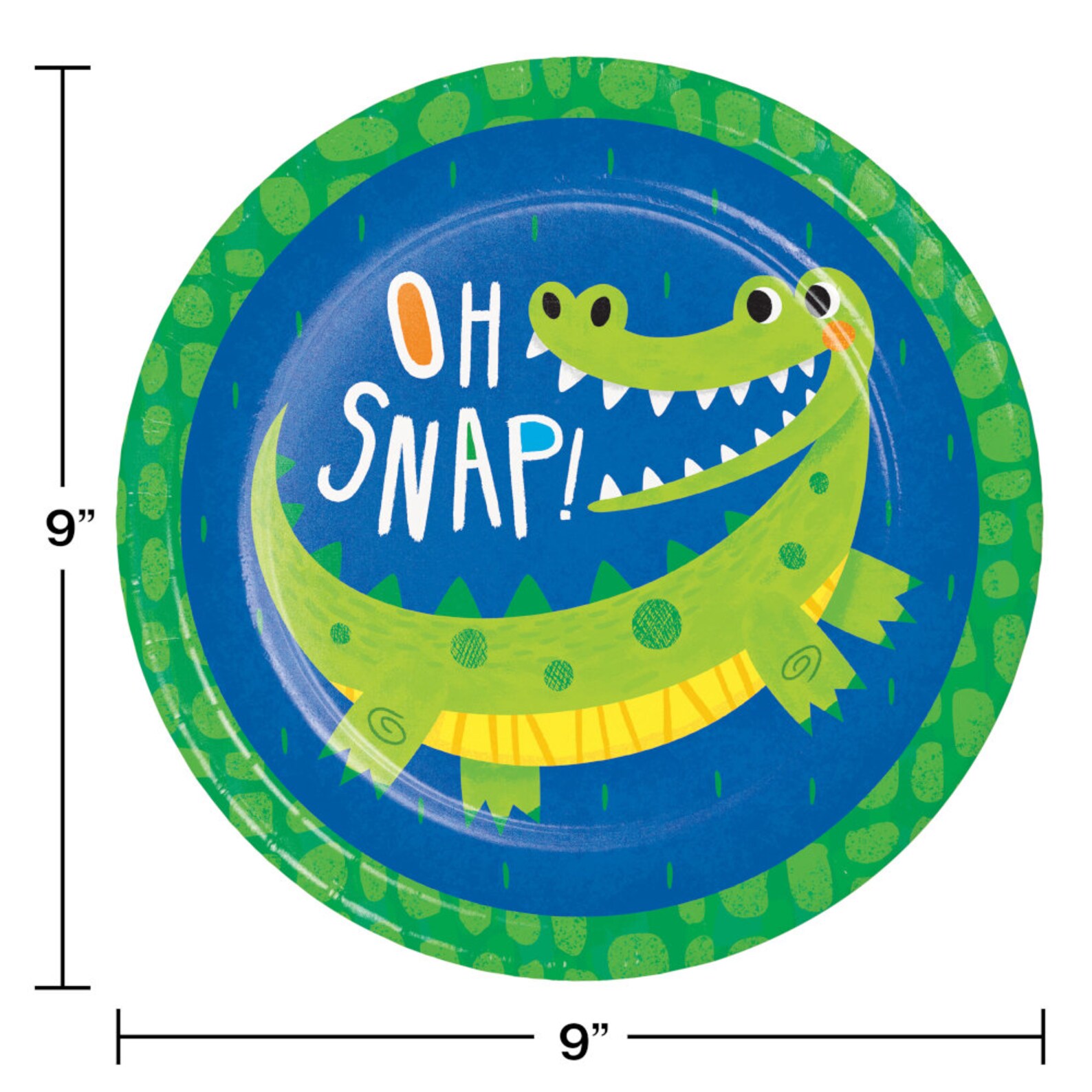 Alligator Party Plates Alligator Large Plates Oh Snap Party - Etsy