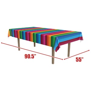 Fiesta Party Table Cover- Fiesta Tablecover, Fiesta Birthday, Serape ...