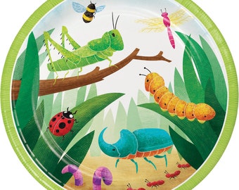 Bug Plates Birthday - Etsy
