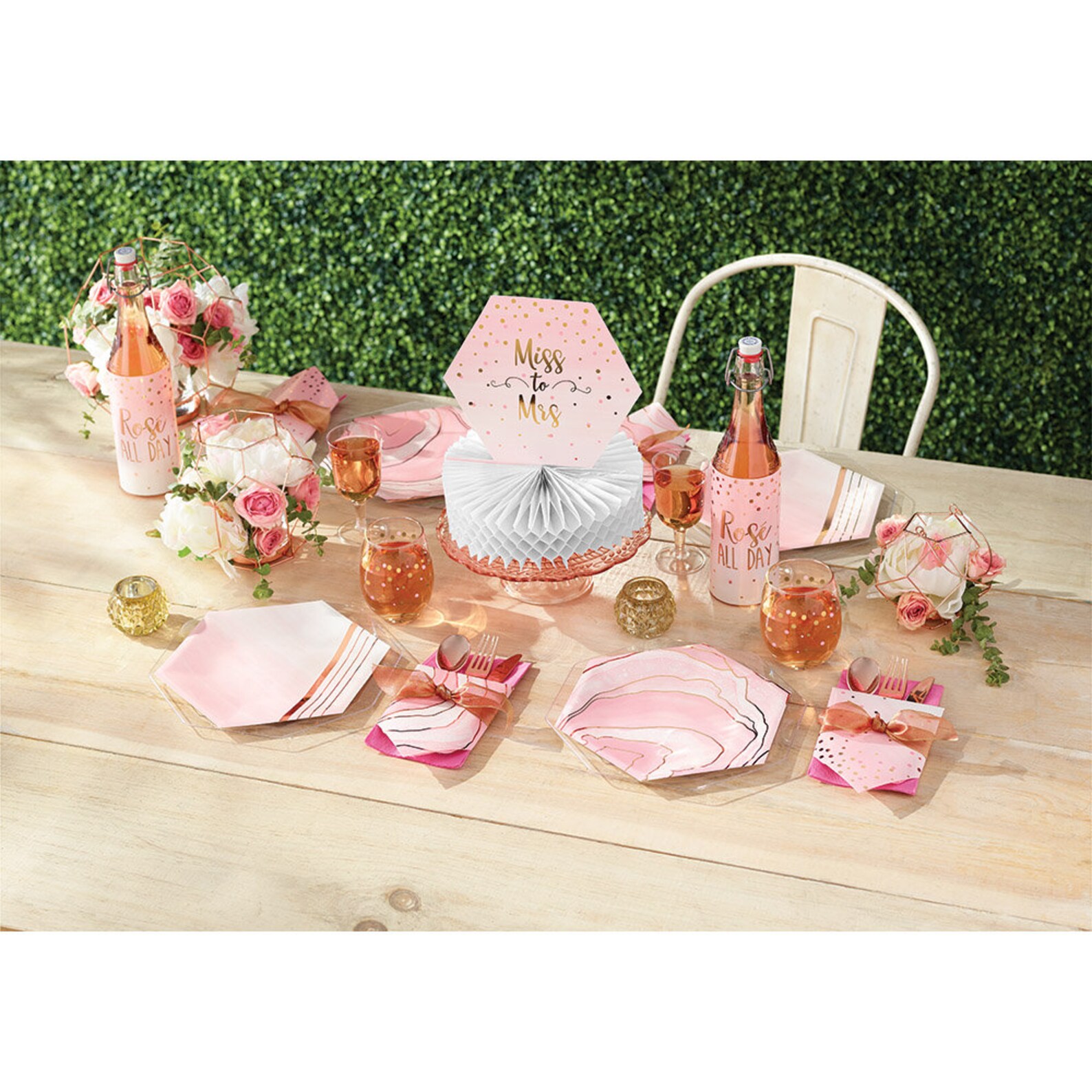 Rose Gold Tablecover / Rose Gold Party Table Cover / Rose Gold Party ...