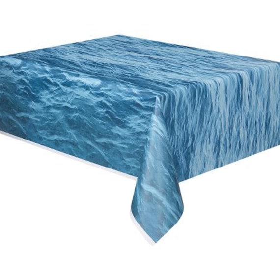 Blue Ocean Waves Party Tablecover/ Ocean Beach Party - Etsy