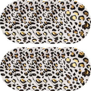 Leopard Print Party Plates Large Leopard Print Plates, Cheetah Print ...