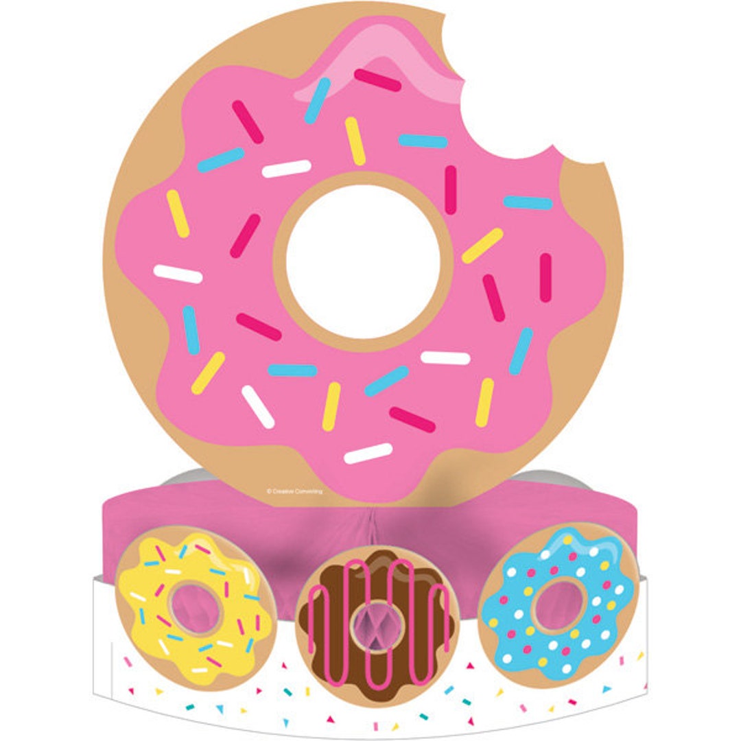 Donut Party Table Centerpiece/donut Theme Party Decor/ Donut Party ...