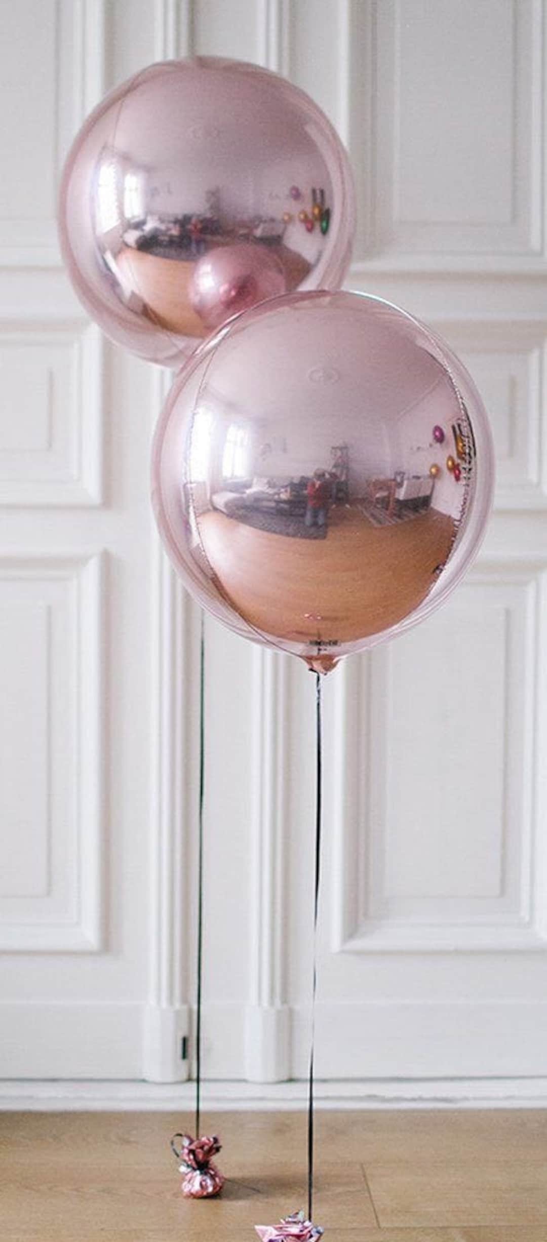Round Rose Gold Balloon/ 16" Sphere Rose Gold Balloons/ Rose Gold ...