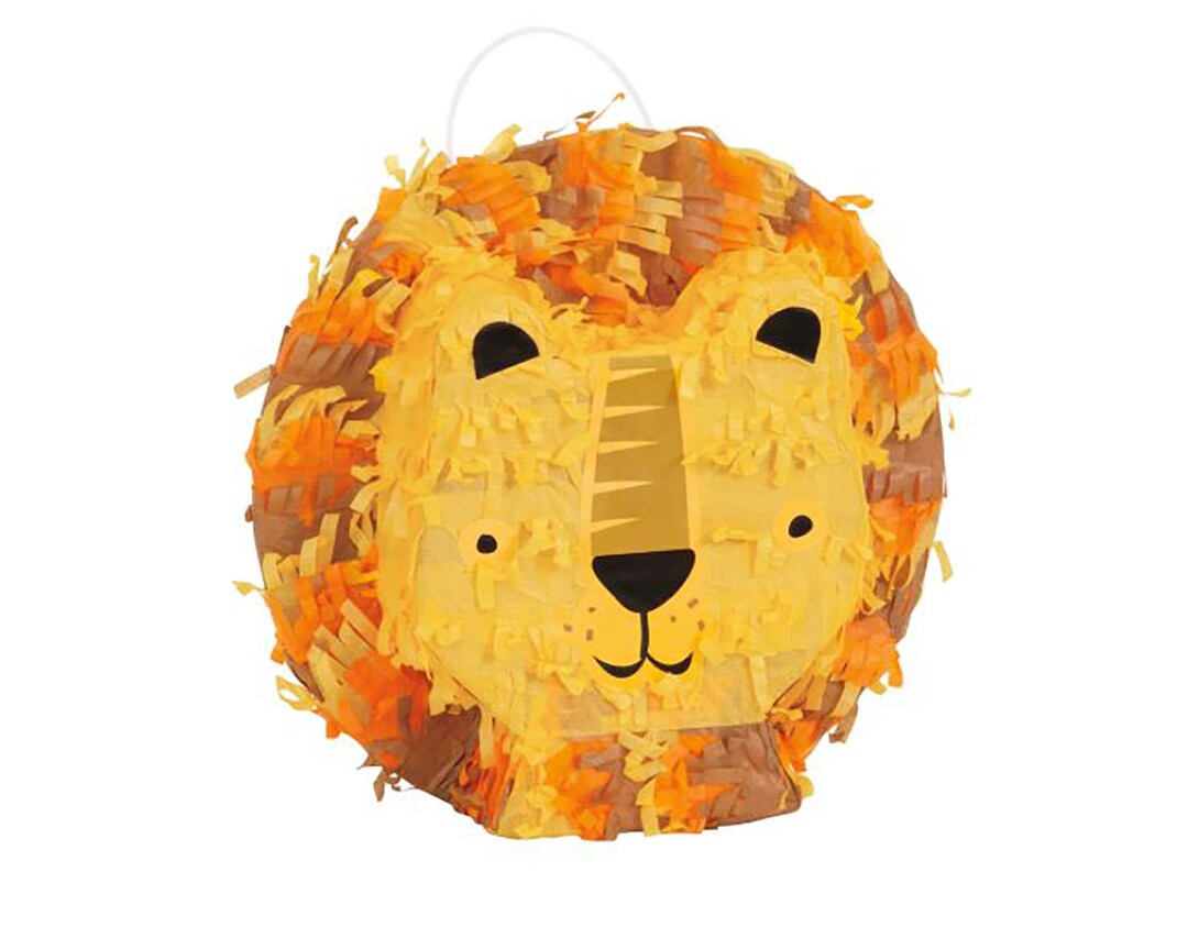 Mini Lion Pinata Decoration- Jungle Decor, Safari Party Centerpiece ...
