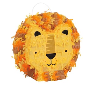 Mini Lion Pinata Decoration- Jungle Decor, Safari Party Centerpiece ...
