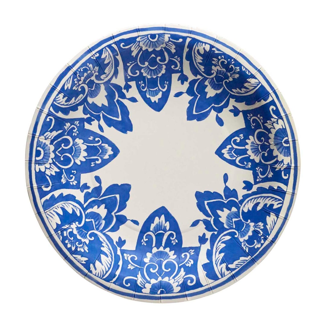 Fine China Look Plates /blue China Small Paper Plates/oriental Style ...