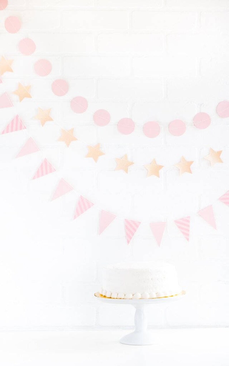 Pretty Pink Banner Kit/ Pink Party Decor Banners/ Pink Star - Etsy