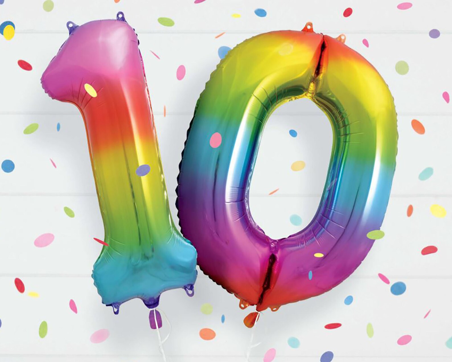 Rainbow Number Balloons Rainbow Balloons Jumbo Number - Etsy UK
