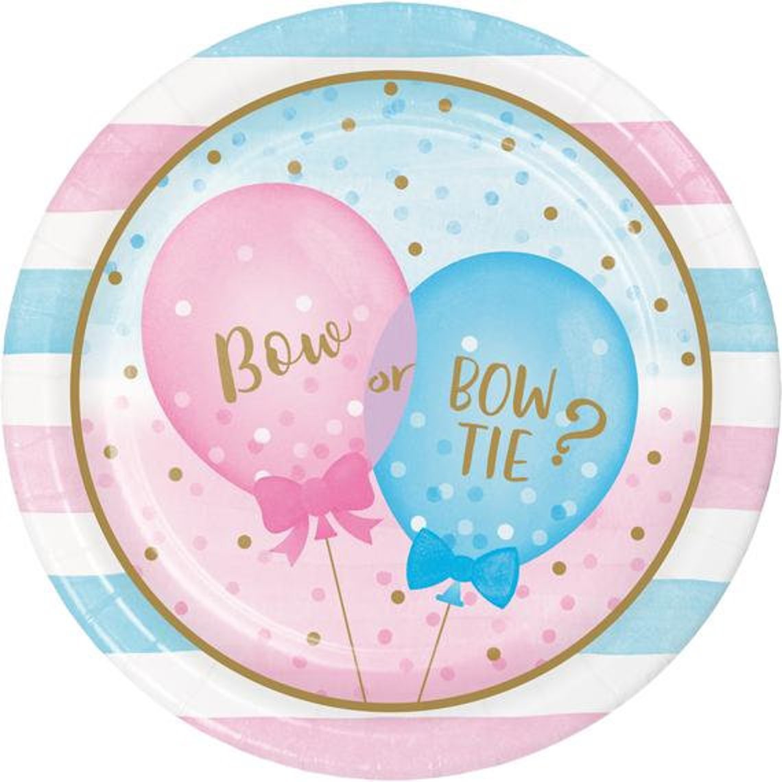 LG Gender Reveal Plates/ Gender Reveal Party, Baby Reveal, Team Boy ...