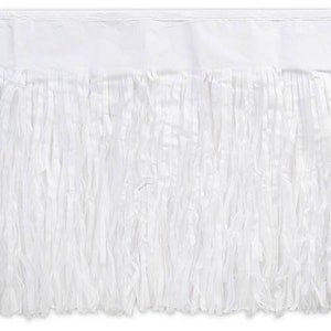 White Tissue Fringe Decoration / White Fringe Decor / White Fringe ...