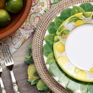 Fancy Lemon Party Plates/ Lemon Bridal Shower Plates/ Upscale Lemon ...