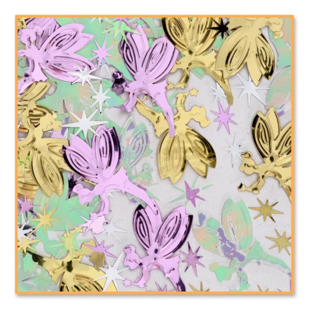 Fairy Foil Confetti- Fairy Birthday Confetti, Fairy First Birthday ...