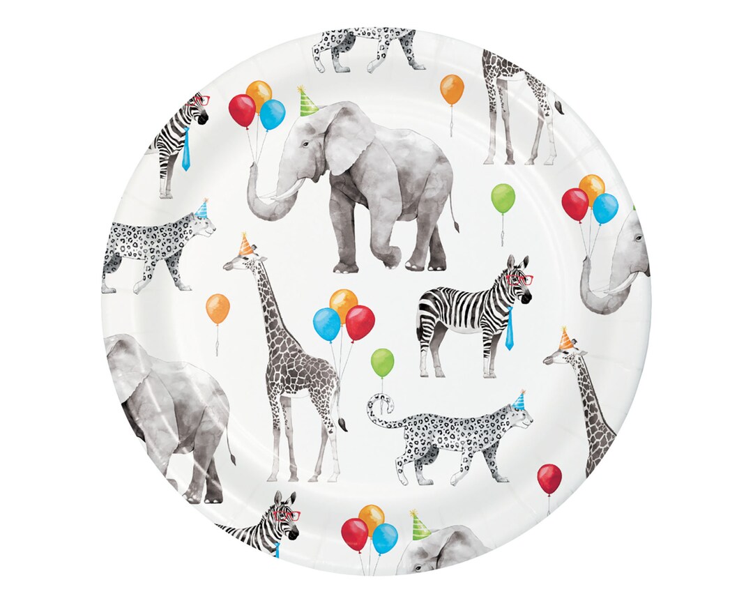 Party Animals Party Plates- Small Party Animal Plates, Party Animal ...
