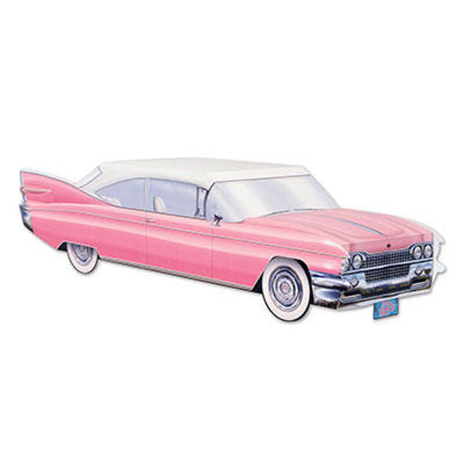 Vintage Pink Car Table Centerpiece Party Decor/ Retro 50s - Etsy