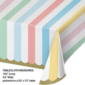 Ice Cream Party Table Cover- Ice Cream Birthday, Party Decoration, Ice ...