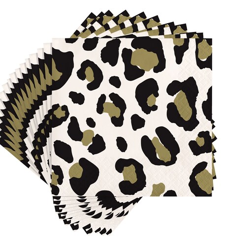 Leopard Print Party Napkins Small Leopard Print Napkins - Etsy