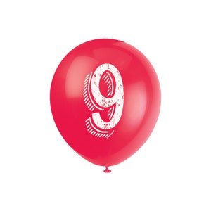 Number 9 Latex Balloons Nine Balloons, 9 Balloons, Number Balloons ...